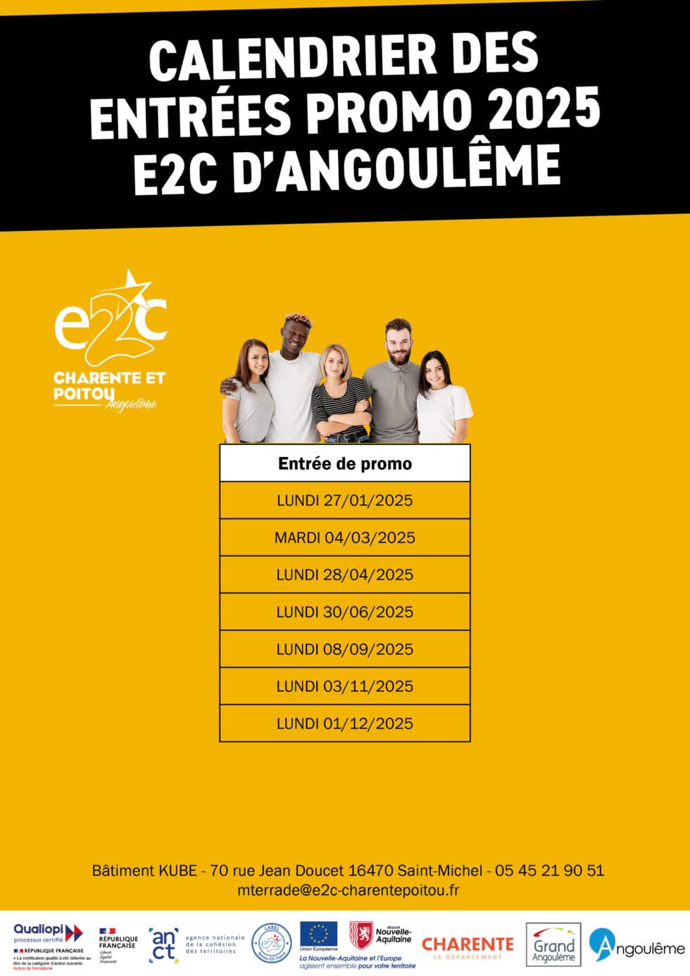 Ecole de la 2e Chance Charente et Poitou - E2C CHARENTE ET POITOU